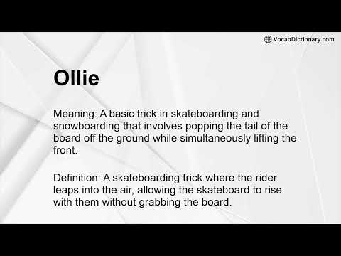 Ollie Meaning