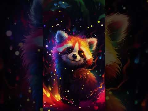 KOH Video Wallpaper AJ057 Beautiful Colorful Red Panda