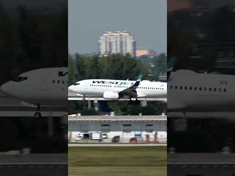 🛬🛬@westjet 737-700 arrival to runway 28R at KFLL🛫🛫