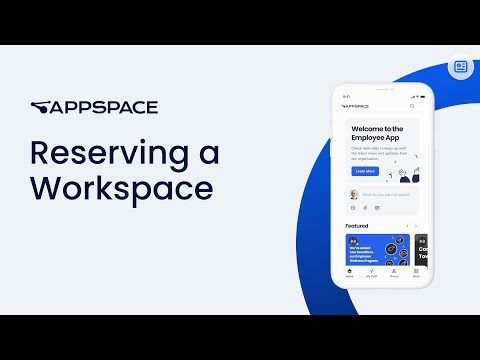 Employee App: Reserving a Workspace