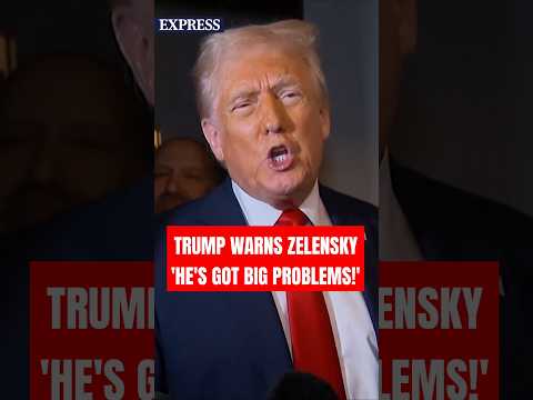 Trump's CHILLING warning to Zelensky over Ukraine deal
