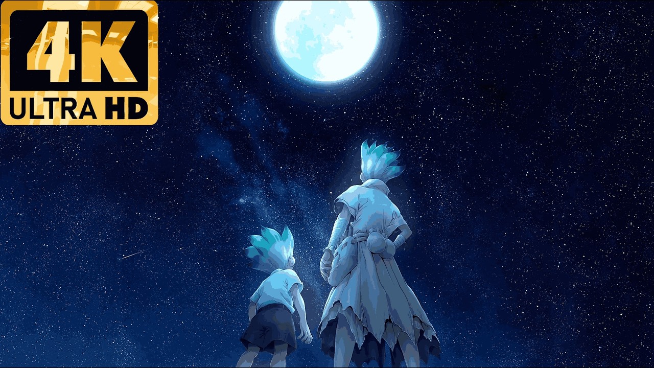 Senku Under One Moon Dr Stone Live Wallpaper 4k