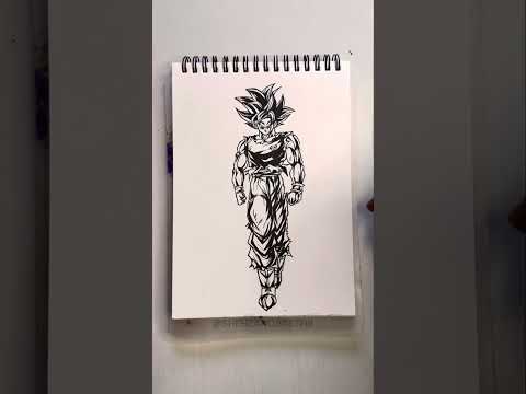Colouring Goku Ultra Instinct Walking Style #gokuultrainstinct #ultrainstinct #gokumui