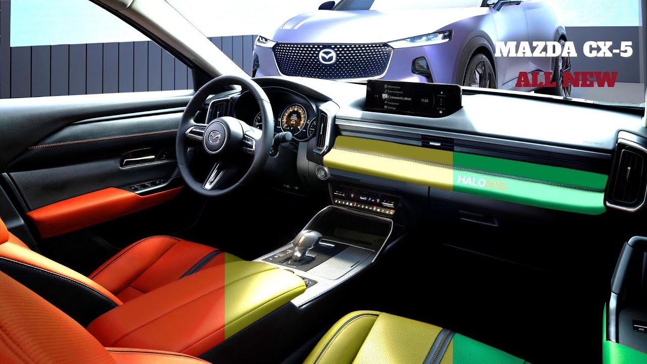 All-New Third-Generation Mazda CX-5 Hybrid Shows Its Colorful Interior ...
