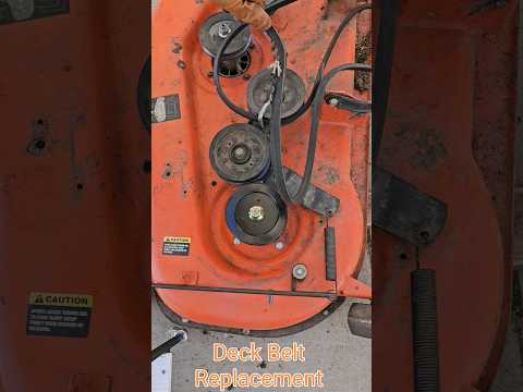 Riding Mower Deck Belt Replacement #husqvarna #yardtractor #gardening #mowerrepair #mowerblades