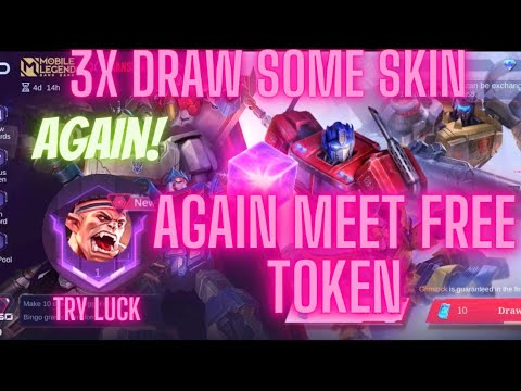 MLBB X Transformers Token -Again || try luck || free transformer pass free skin || MLBB