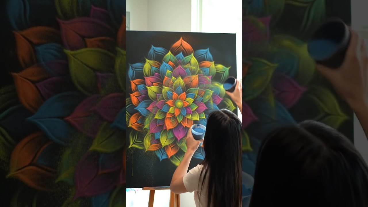 Ephemeral Bloom: A Sand Art Symphony in Seconds ⏳ #shorts #art #satisfying