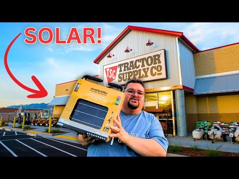 Installing a SOLAR Electric Fence from Tractor Supply to handle our Predator problem