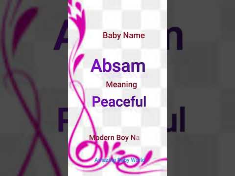 Absam Name Meaning | Latest Boy Names | Amazing Baby World| #Shorts #Trending #Absam