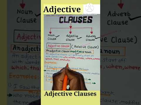 Clauses | adjective clauses #shorts #englishgrammar #grammar