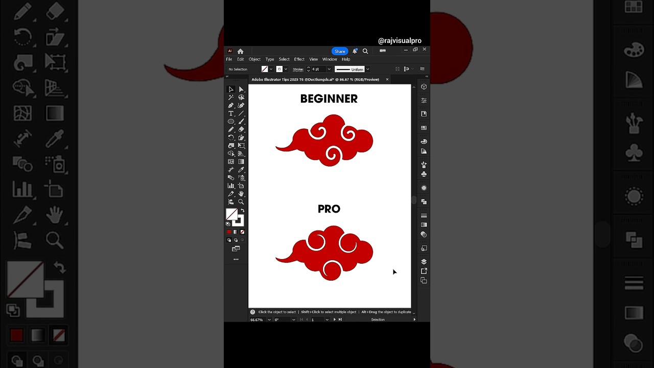 Japanese Cloud Pattern in Illustrator ☁️🇯🇵 #illustrator #graphicdesign #designhack