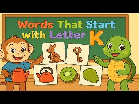 Words That Start with K | Learn the Letter K with Modo and Phoeniz | Fun ABC Vocabulary for Kids