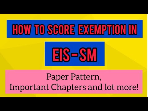 How to score 60+ in EIS-SM Video Lecture - CA Foundation