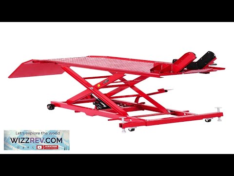1000lbs Hydraulic Motorcycle Jack Lift Hoist Stand Dirt Street Bike ATV 2 Caster Review