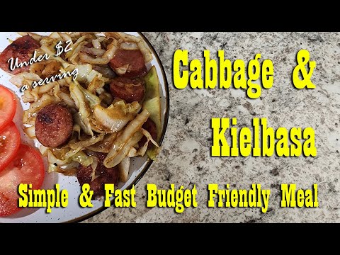 Cabbage & Kielbasa Recipe ~ Budget Friendly Meal