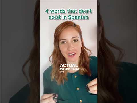 4 words that don’t exist in Spanish #english #spanish #translation #learnspanish #shorts #facts