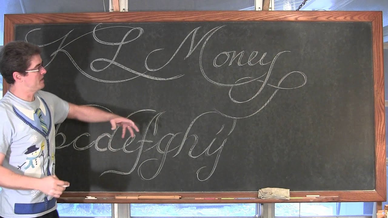 Cursive Writing Tutorial including Lower Case