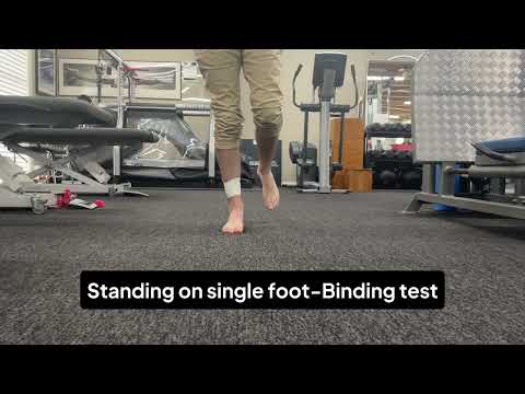 Single-Foot Binding Test for Tibiofibular Instability