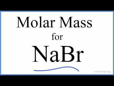 Molar Mass / Molecular Weight of NaBr: Sodium bromide