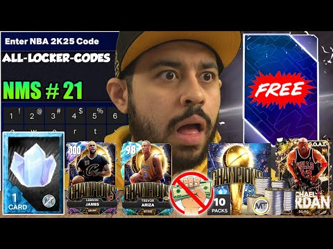 I Used ALL Locker Codes, Free Dark Matters, Free 100 OVR, Free MT in MyTeam! NBA 2K25 No Money Spent