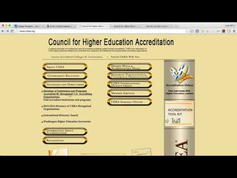 Is My College or University Accredited?
