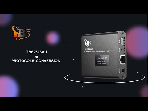 How to set up protocols conversion with TBS2603au