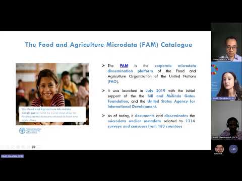 Global Network Webinar: Unlocking food and agriculture microdata through the FAM Catalogue