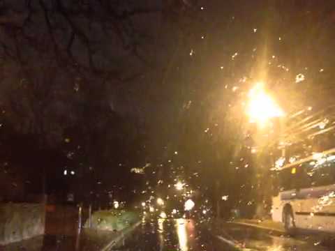 Snow begins to fall in Chapel Hill