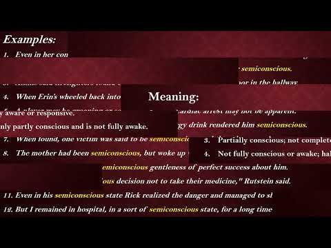 Semiconscious Meaning with Examples