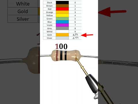 10 ohm resistor color code //10r resistor color code #shortvideo