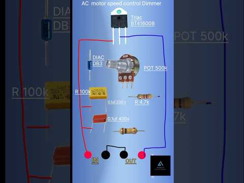 AC motor speed control circuit || AC dimmer circuit diagram