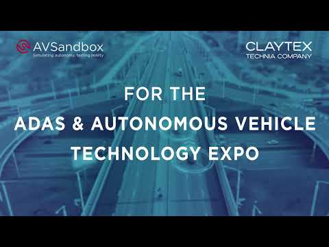 Claytex Present AVSandbox at the ADAS & Autonomous Vehicle Technology Expo 2022, San Jose