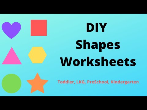 Shapes for Kids | 10 Activity Sheets for Toddlers, Kindergarten Kids Learning Video