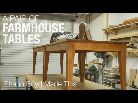 Building Farmhouse Tables - Shaun Boyd Made This