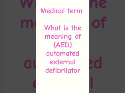 AED meaning medical term