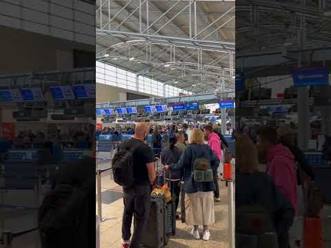Prague airport check-in area #shorts #prague #airport #terminal