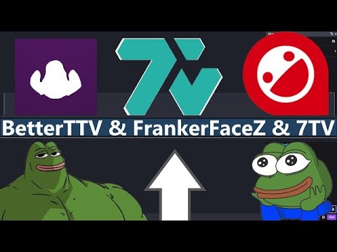 Twitch [FrankerFaceZ] [7TV] [BetterTTV] Emote Extensions Tutorial