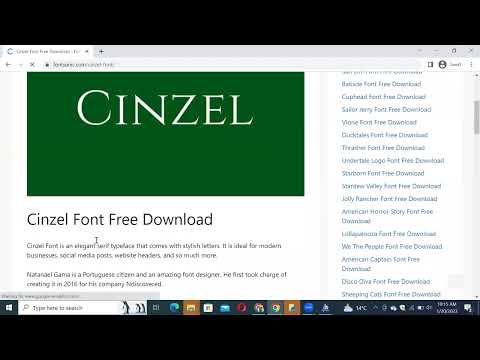 How to Download and Install Cinzel Font Free Download in Adobe Photoshop
