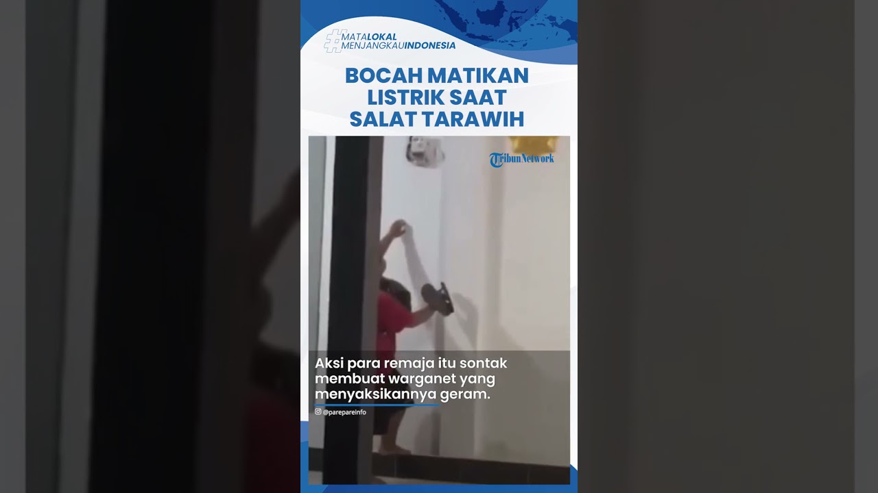 Jahil! Aksi Bocah Matikan Aliran Listrik Masjid saat Salat Tarawih ...