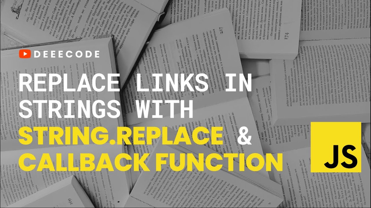 Replace links in strings with the JS replace method and callback functions