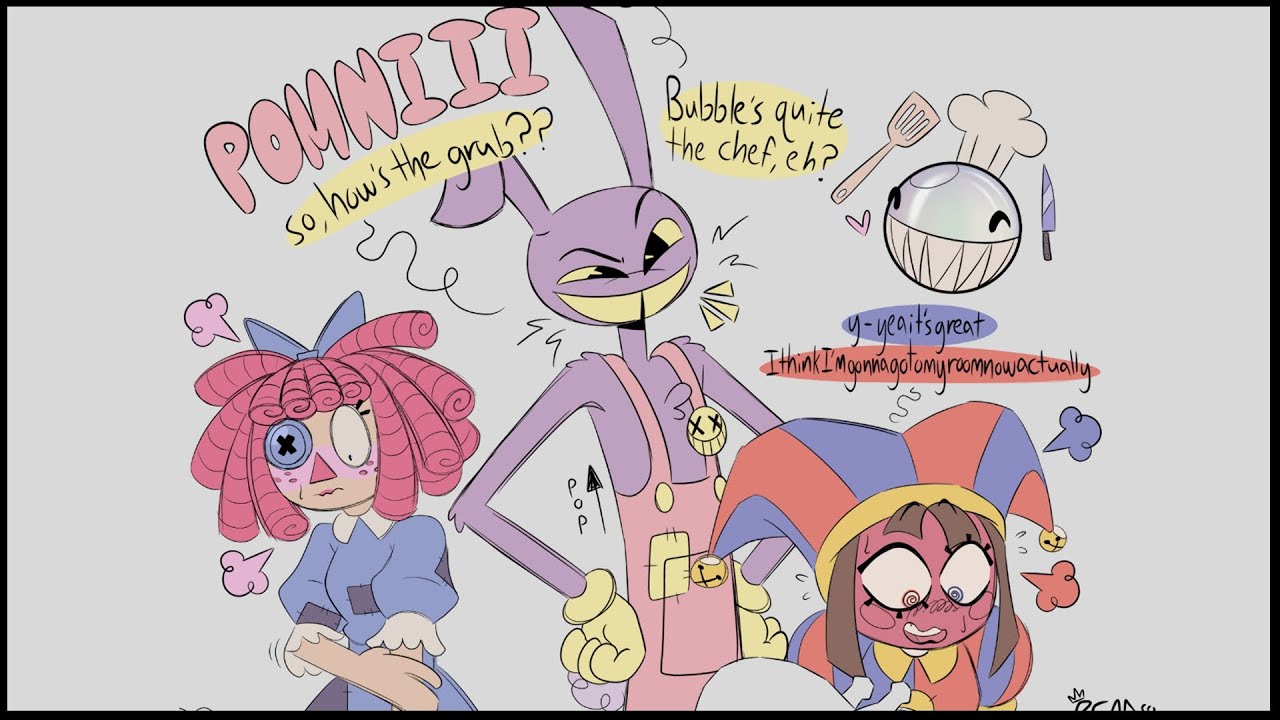 Jax TEASES Pomni and Ragatha!! (The Amazing Digital Circus Comic Dub