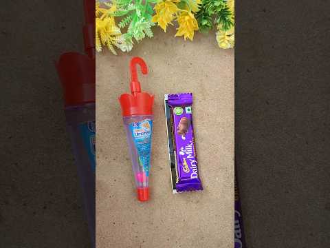 Dairy Milk Cadbury Chocolate & Umrella hart candy #shorts #cadbury #dairymilk #chocolate