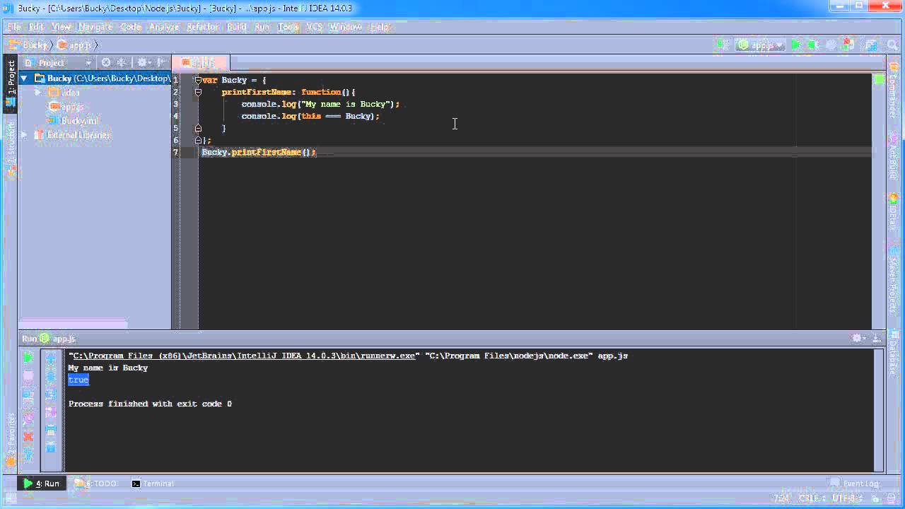 Node.js Tutorial for Beginners - 6 - this