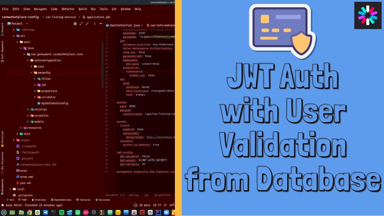 JWT Auth with Database User Validation