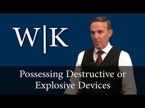 Possessing Destructive or Explosive Devices (PC 18710-18780)