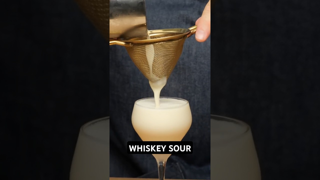 Is Whiskey Sour the Perfect Drink? Whiskey + Egg White for the win!
