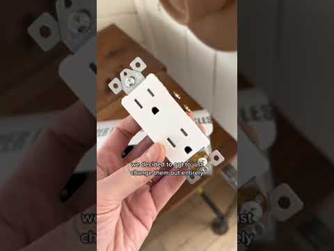How to Fix Undersized Outlet Covers | How to Replace Outlet | Top Greener | Sway and Sarah Build