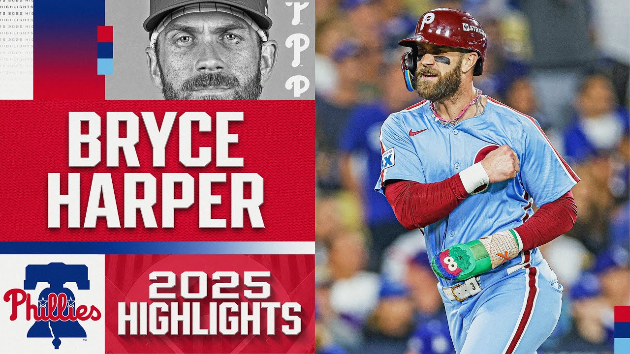 Bryce Harper's BIGGEST HITS and BEST MOMENTS from the 2025 season! 🔔