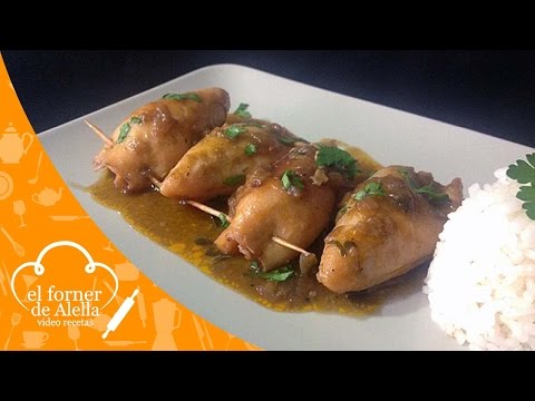 Calamares rellenos de calamares