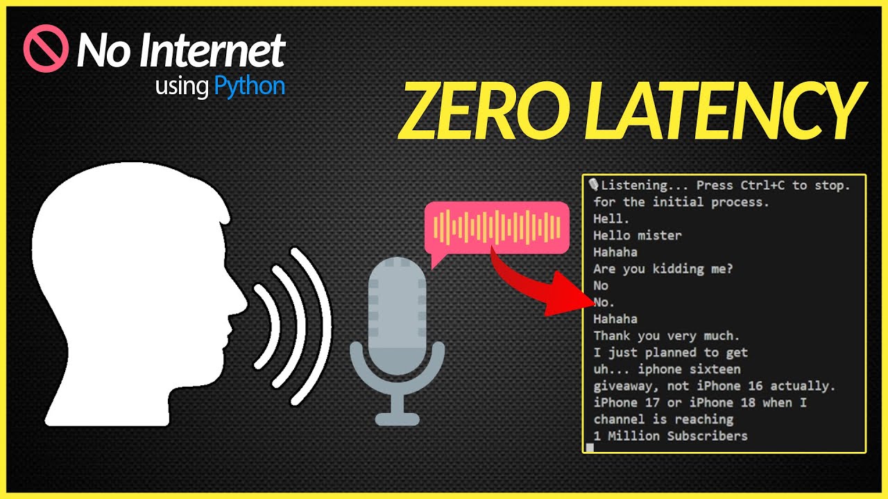 Convert speech to text in realtime without delay | using faster-whisper module